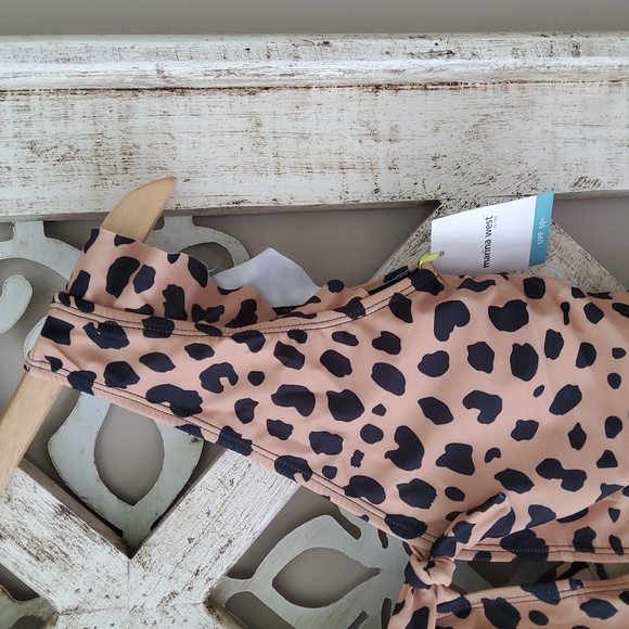 Marina West | Swim | Leopard Print One Piece Swimsuit In Creamy Beige ...